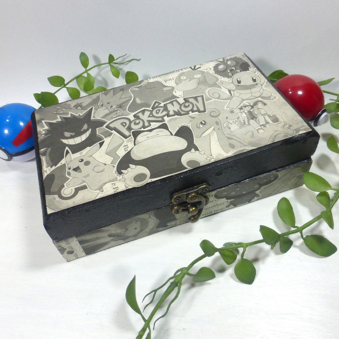Pokemon Manga Inspired Upcycled Reworked Trinket Box, Pokemon TCG ...