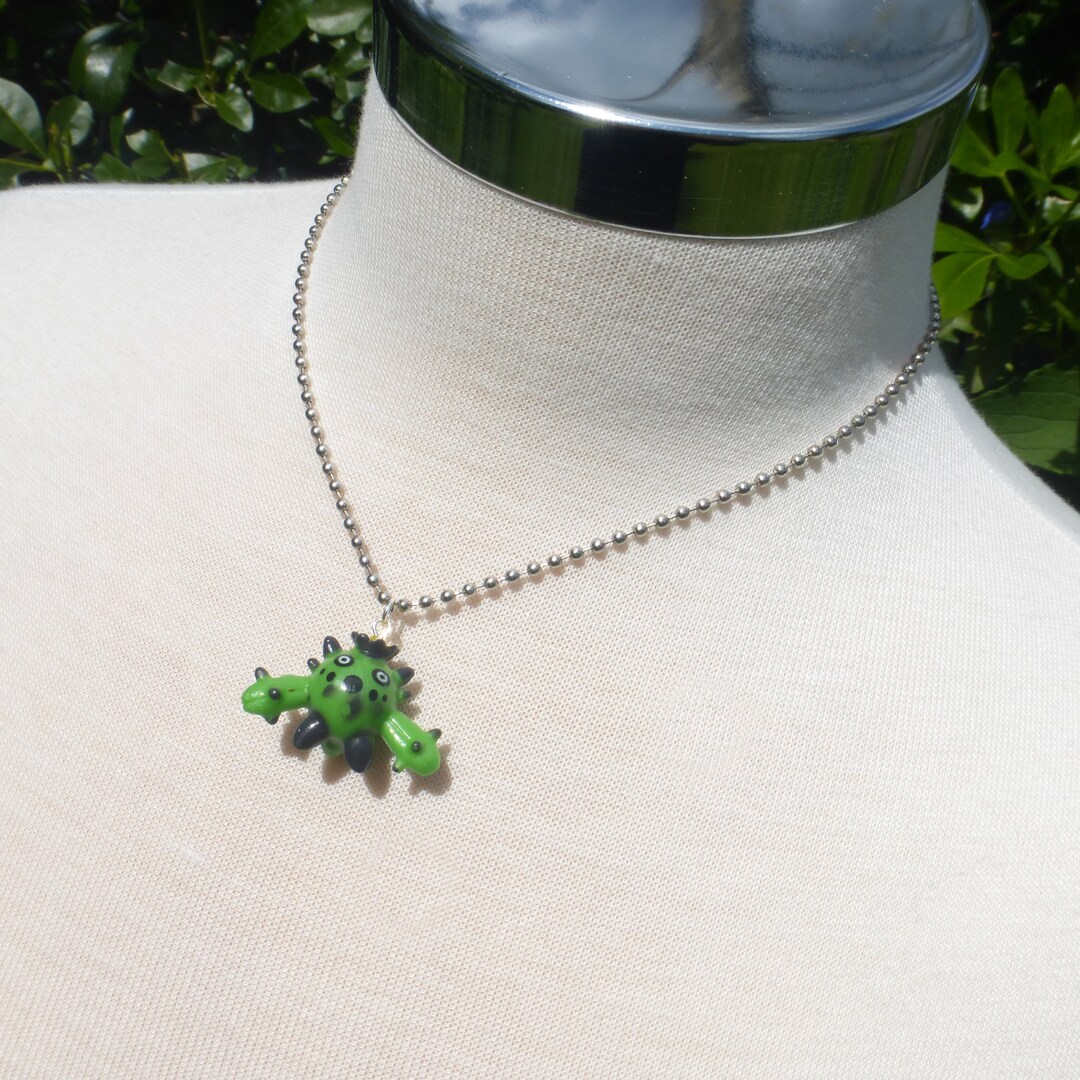 Cacnea Pokemon Upcycled Necklace, Upcycled Eco Friendly Reworked ...