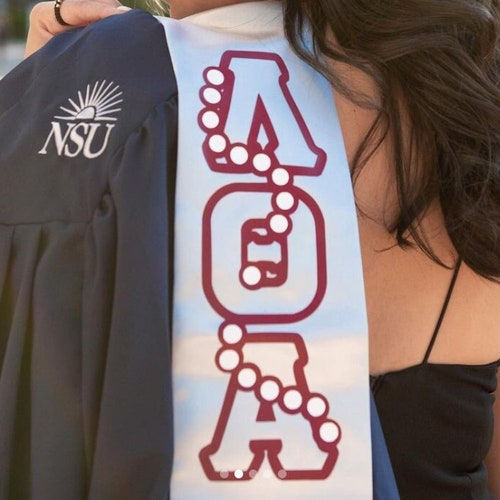 Dual Colored Panel Custom Graduation Stole HBCU Style - Etsy