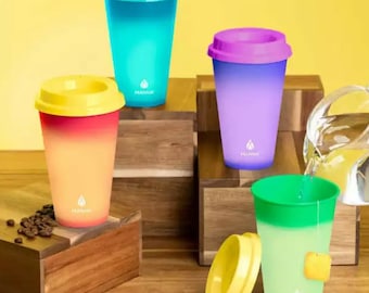 16oz Hot Cup Temperature Changing Color Blank Cups 24oz - Etsy