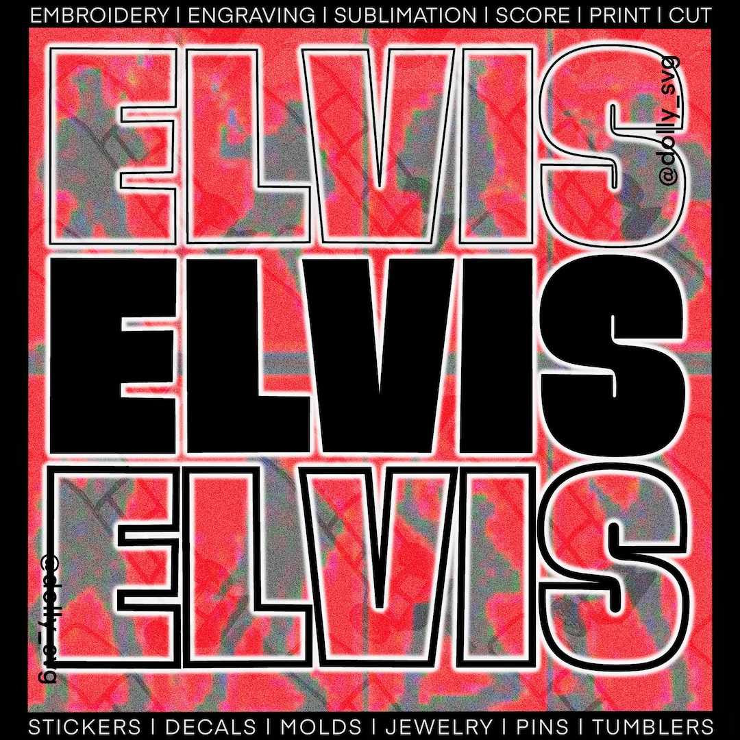 Elvis SVG | PNG | Laser, Cricut, Plasma | Silicone Mold Engraving ...
