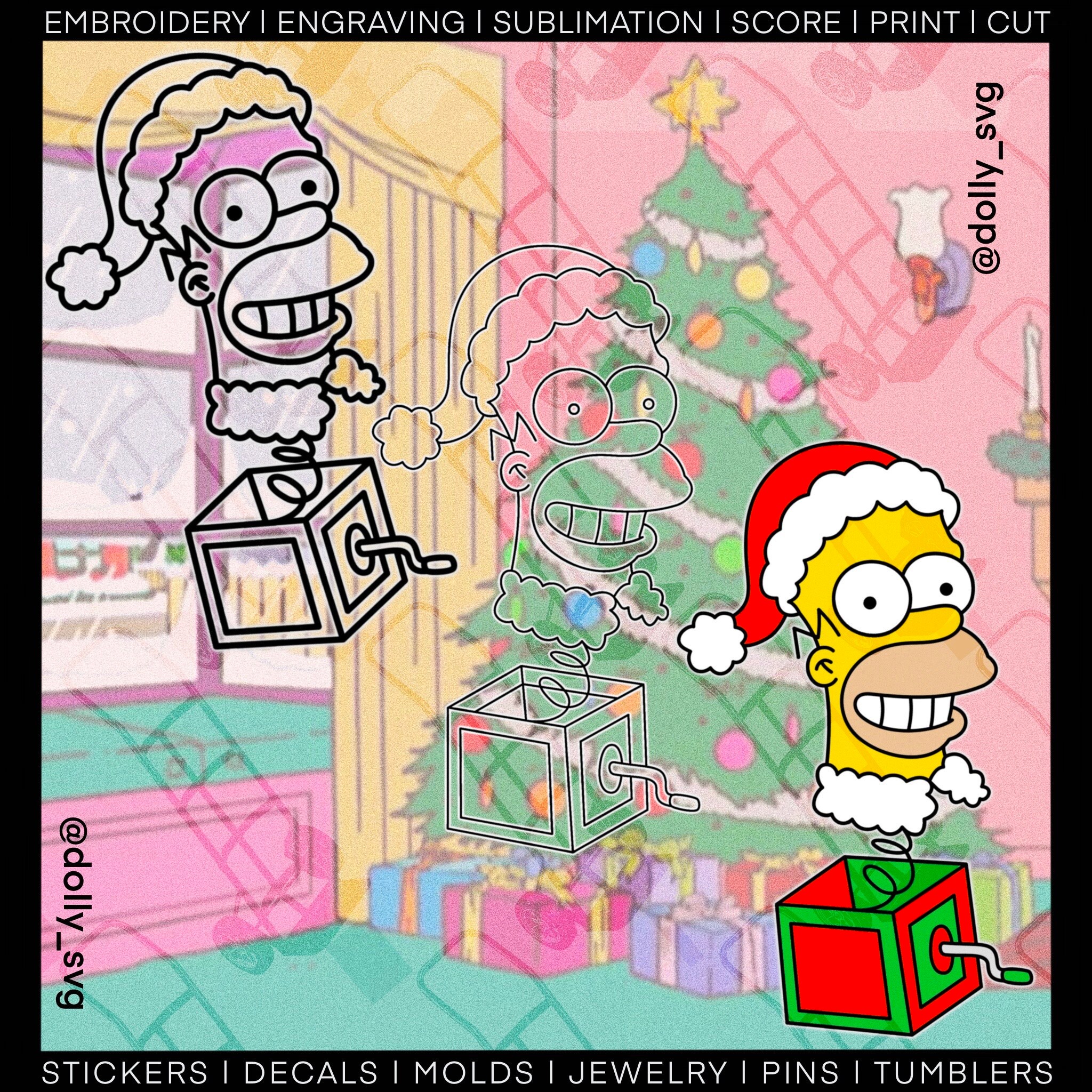 Homer SVG PNG Laser, Cricut, Plasma Silicone Mold Engraving Embroidery ...