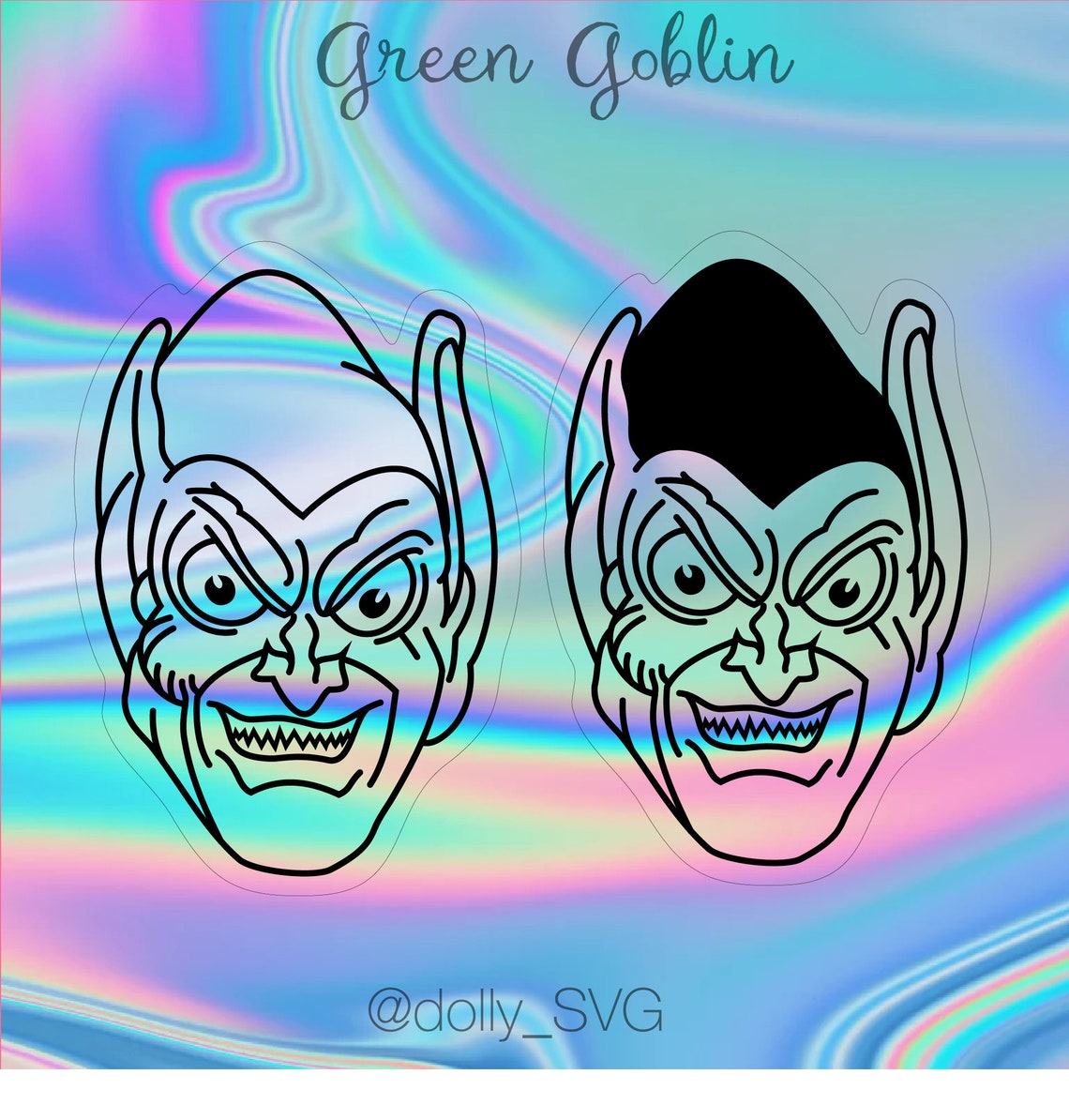 Goblin Villain SVG PNG Laser, Cricut Ready Silicone Engraving Embroider ...