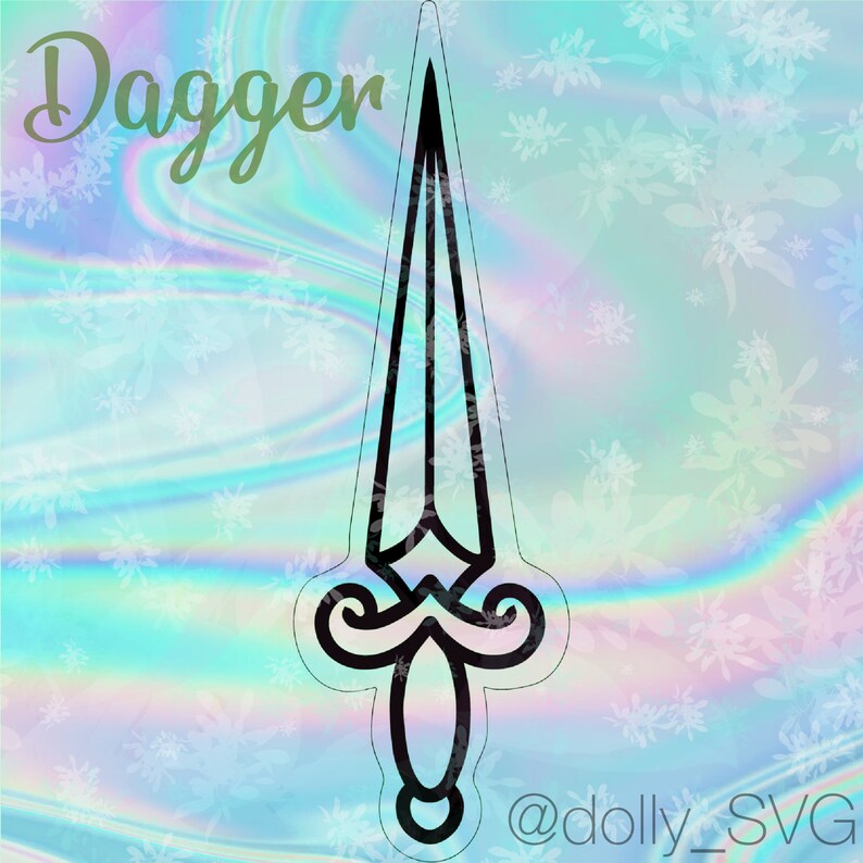 Dagger SVG PNG Laser, Cricut Ready Silicone Engraving Embroider ...
