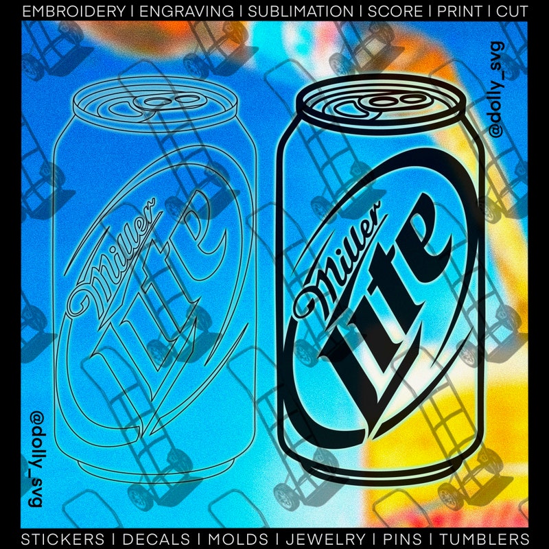 Miller Lite Svg - Etsy