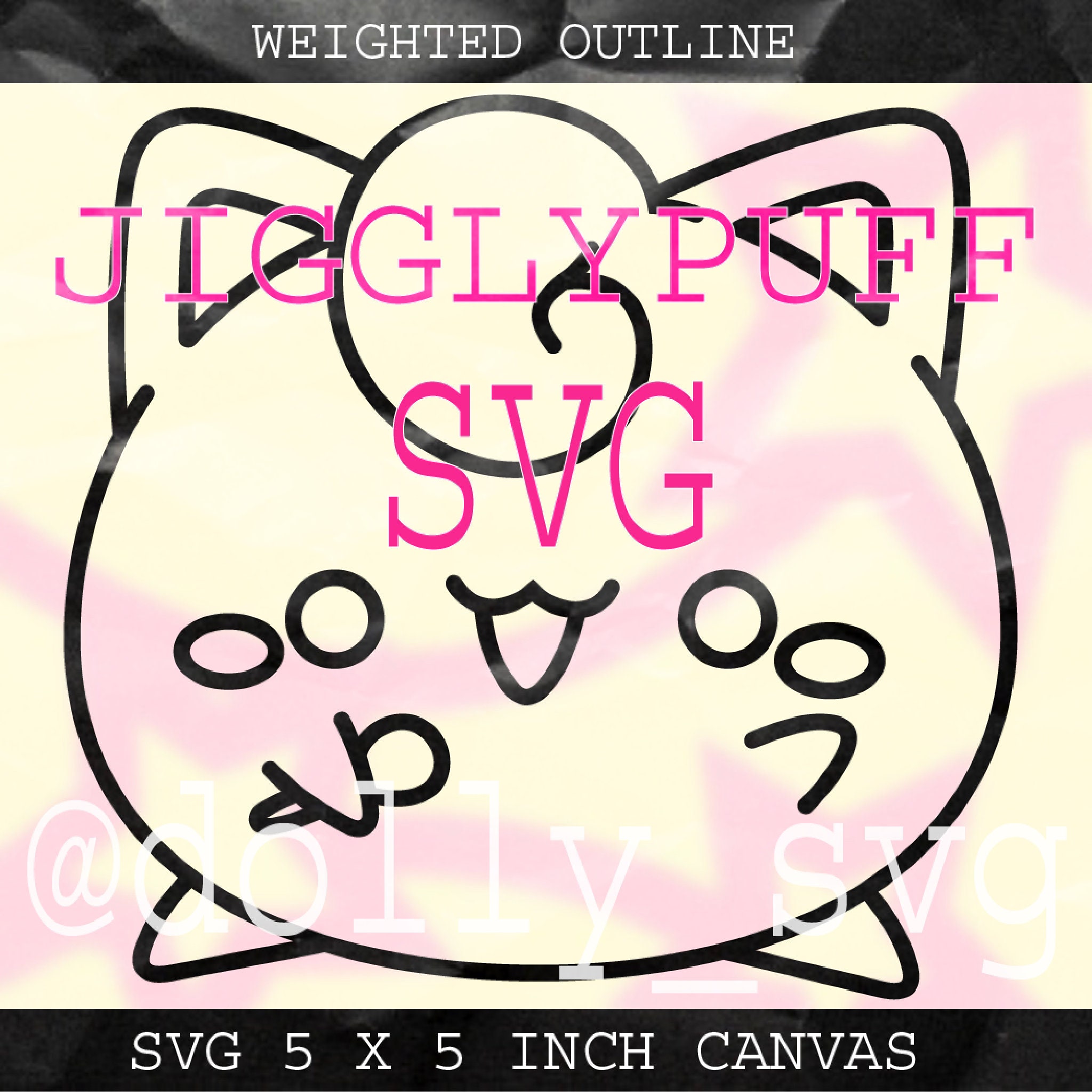 Jigglypuff SVG PNG Laser Cricut Plasma Silicone Mold - Etsy