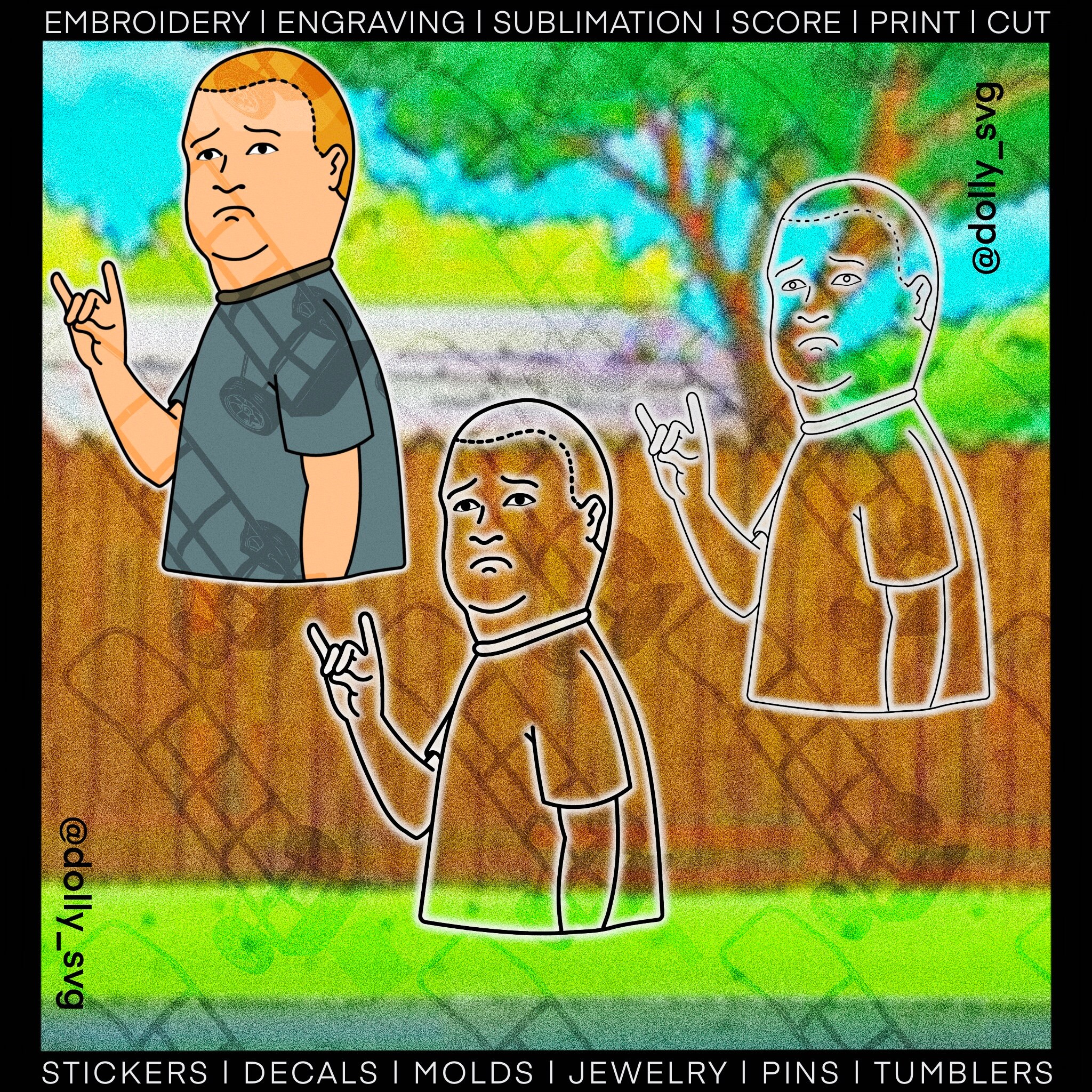 Bobby SVG PNG Laser, Cricut, Plasma Silicone Mold Engraving Embroidery ...