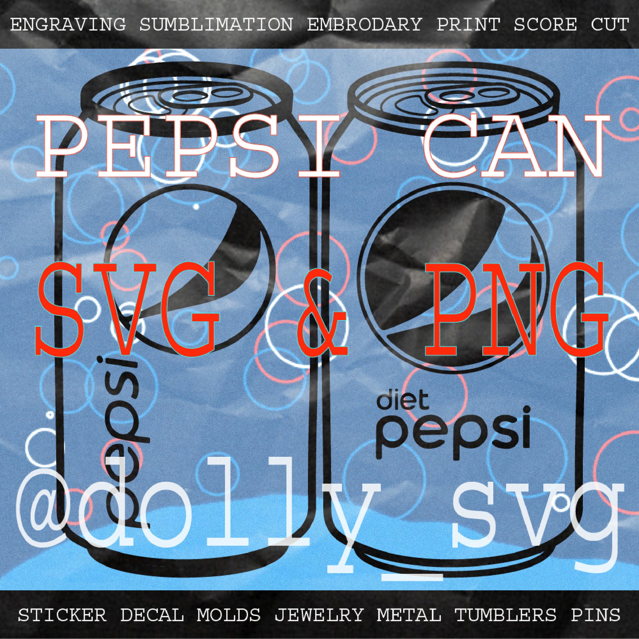 Soda SVG PNG Laser, Cricut, Plasma Silicone Mold Engraving Embroidery ...