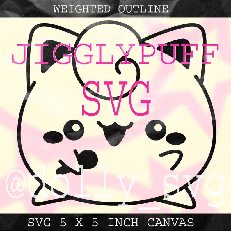 Jigglypuff SVG PNG Laser Cricut Plasma Silicone Mold - Etsy