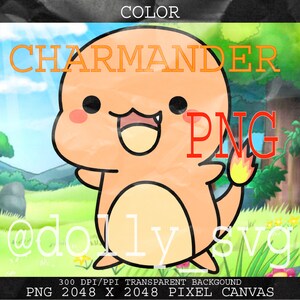 Charmander SVG PNG Laser, Cricut, Plasma | Silicone Mold Engraving ...