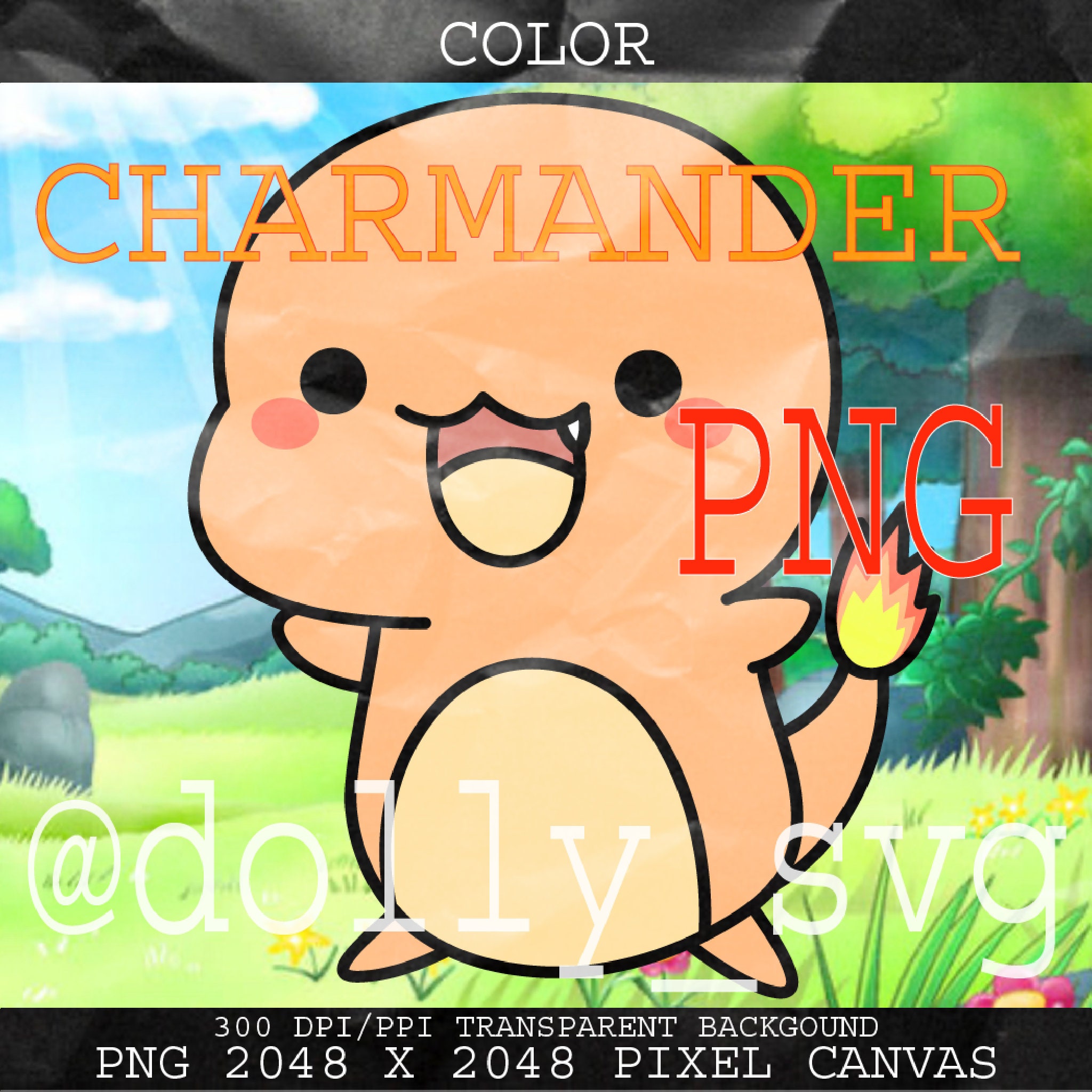 Charmander SVG PNG Laser Cricut Plasma Silicone Mold - Etsy