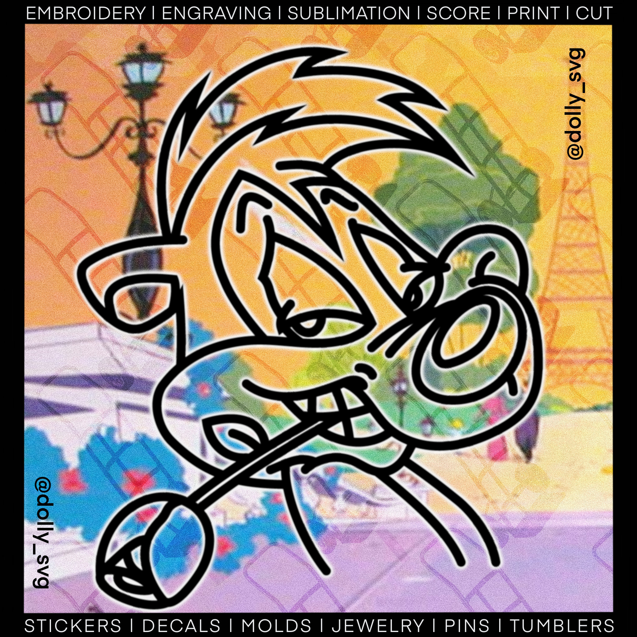 Pepé Le Pew SVG PNG, Laser, Cricut, Plasma, Silicone Mold Engraving ...