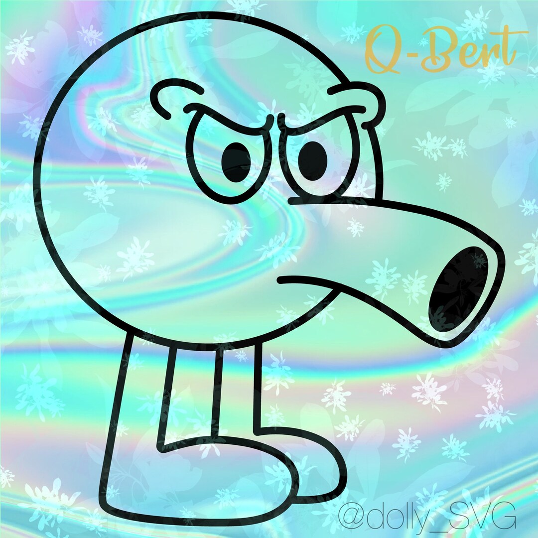 Arcade Q-bert SVG | PNG | Laser, Cricut Ready | Silicone Engraving ...