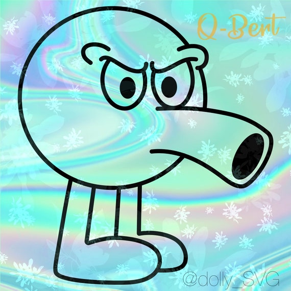 Arcade Q-bert SVG PNG Laser Cricut Ready Silicone - Etsy