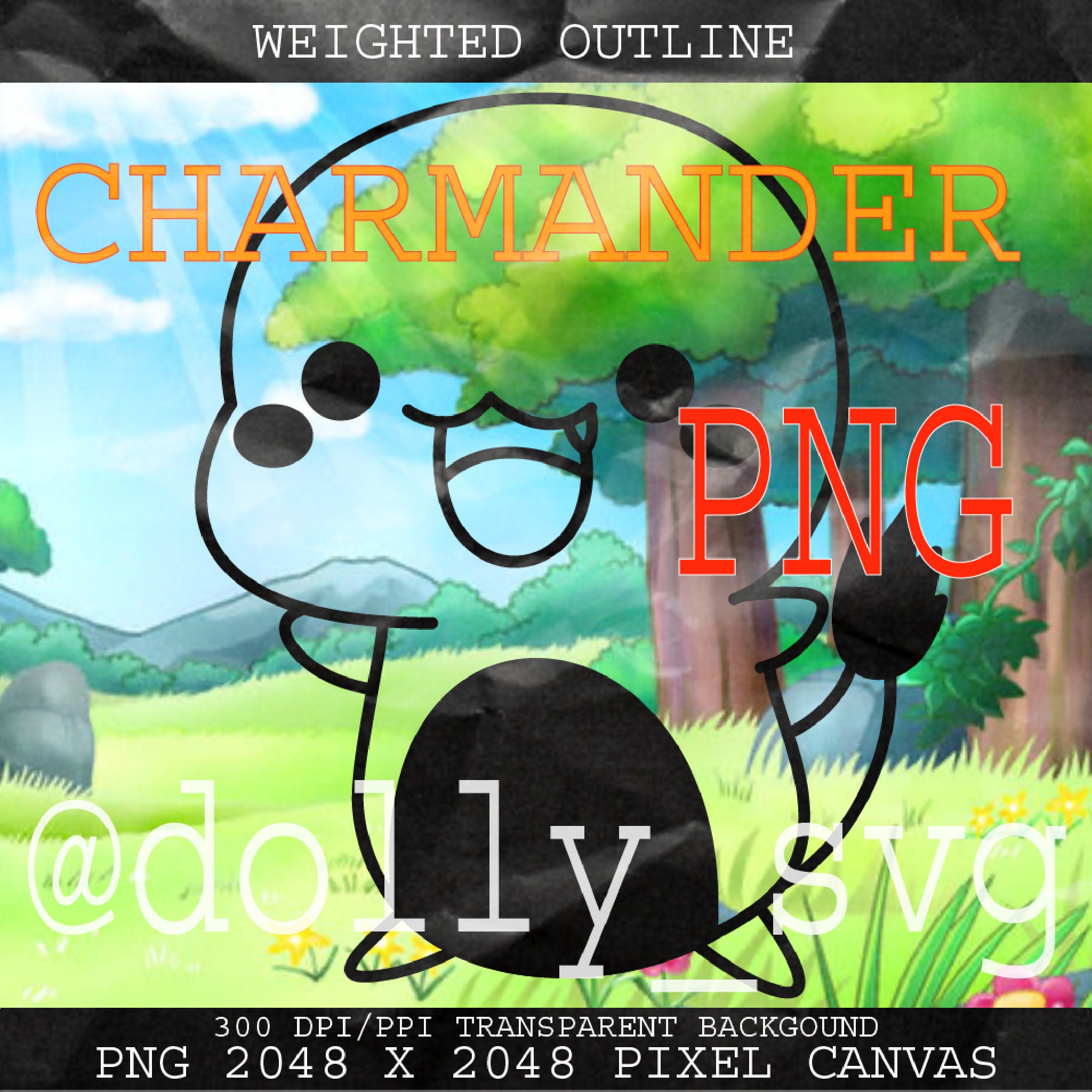 Charmander SVG PNG Laser Cricut Plasma Silicone Mold - Etsy
