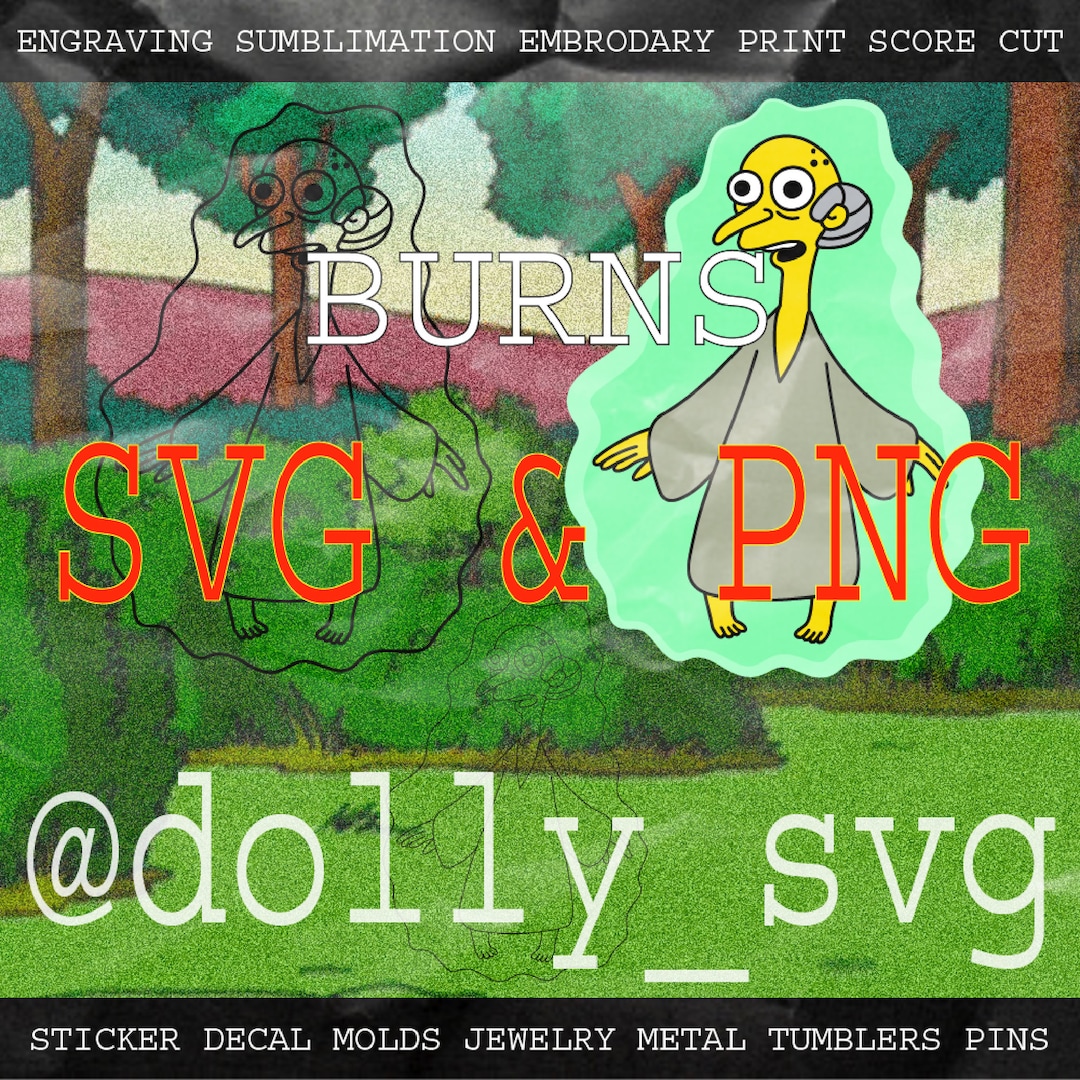 Burns SVG | PNG | Laser, Cricut, Plasma | Silicone Mold Engraving ...