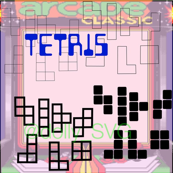 Tetris SVG PNG Laser Cricut Scoring Silicone Mold - Etsy