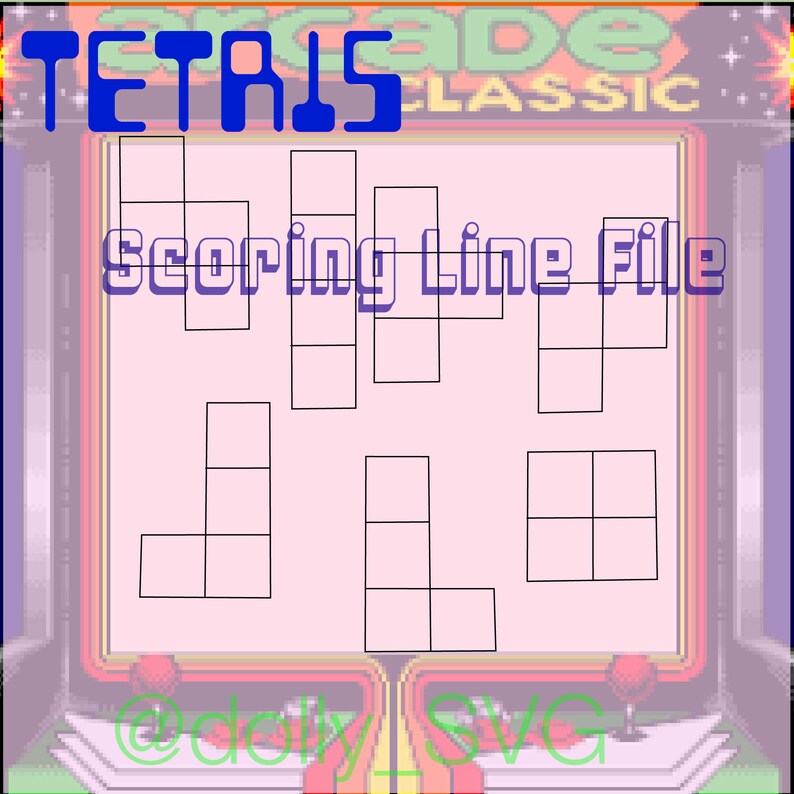 Tetris SVG PNG Laser Cricut Scoring Silicone Mold - Etsy
