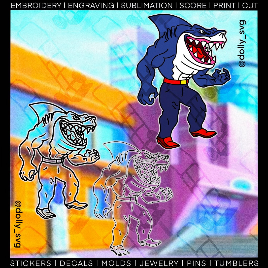 Shark SVG | PNG | Laser, Cricut, Plasma | Silicone Mold Engraving ...