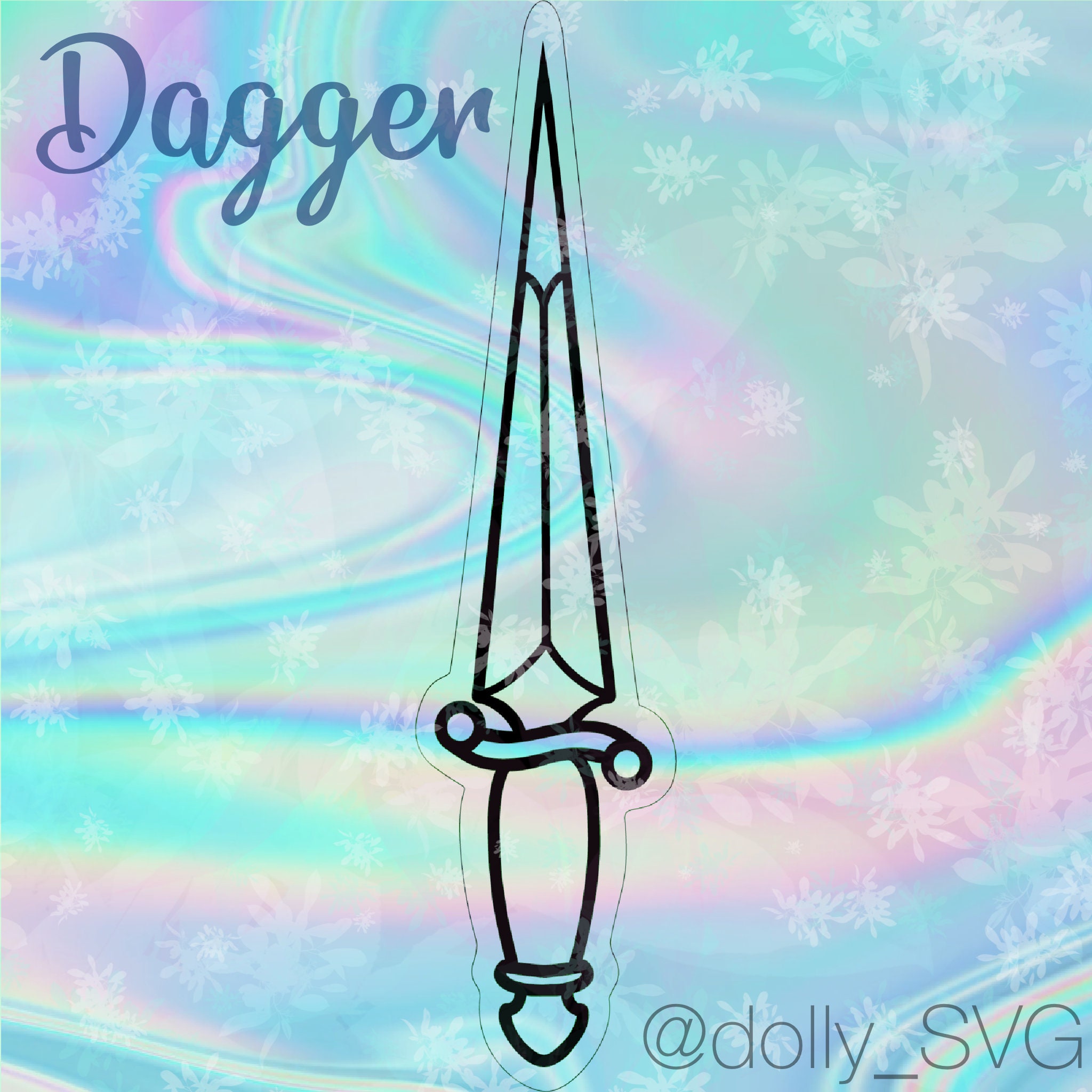 Tattoo Dagger SVG PNG Laser, Cricut Ready Silicone Engraving Embroider ...