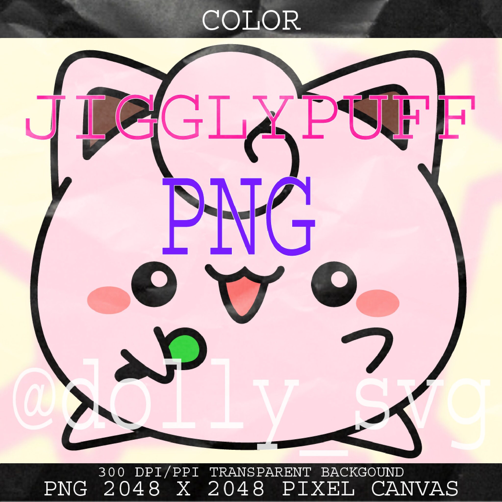 Jigglypuff SVG PNG Laser Cricut Plasma Silicone Mold - Etsy