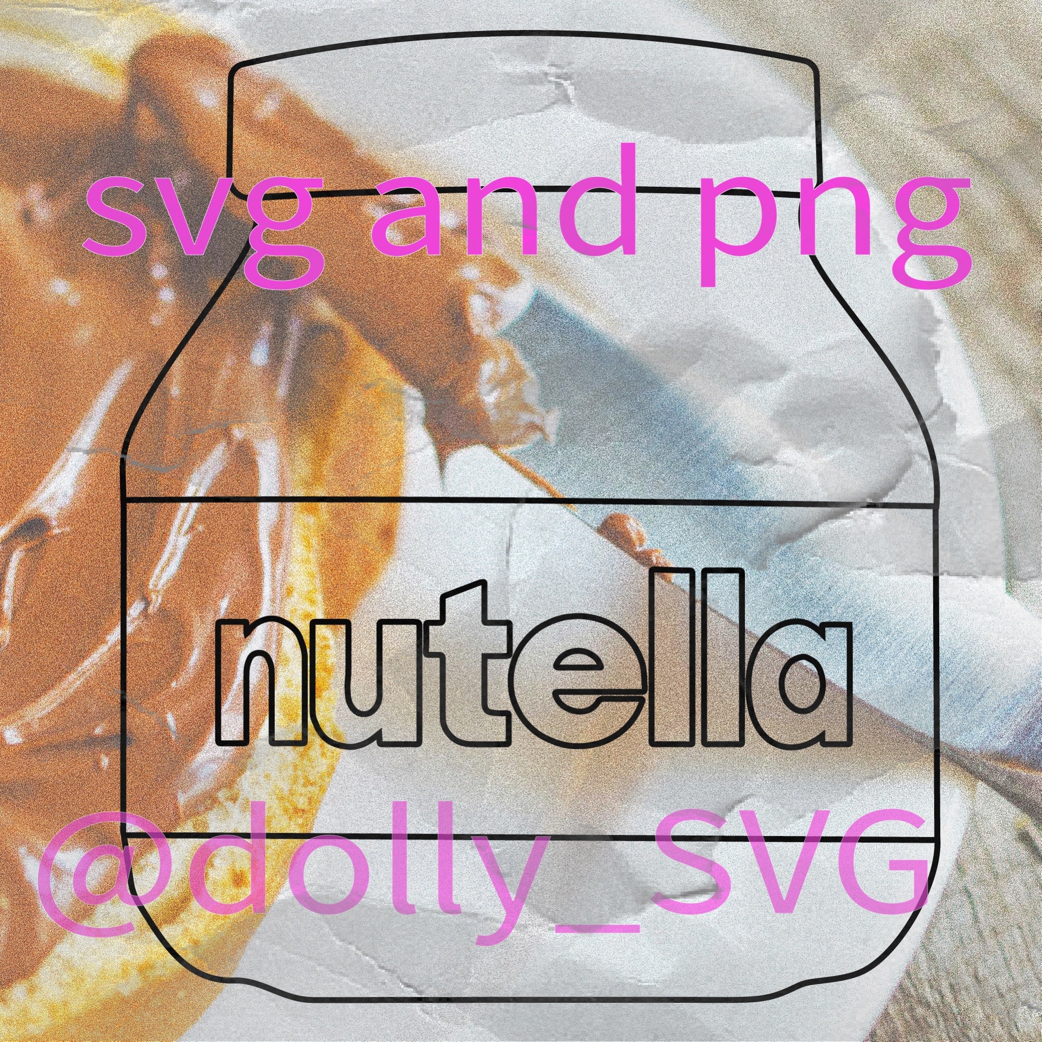 Nutella SVG | PNG | Laser, Cricut | Scoring Plasma Mold Engraving ...