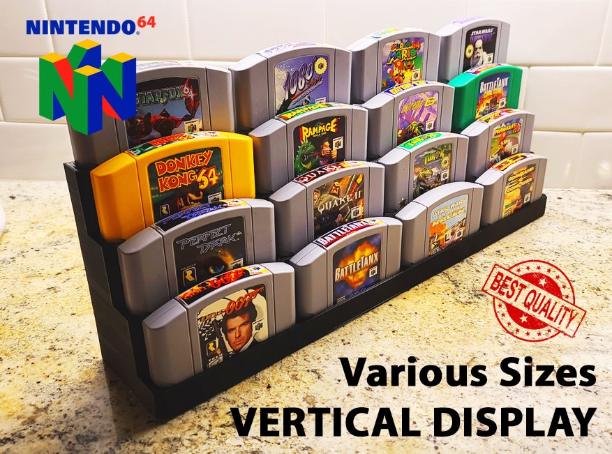 N64 Cartridge Storage/Display Rack Video Games Electronics ...
