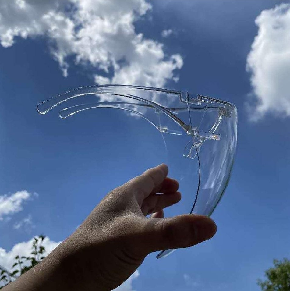 Transparent Protective Face Shield, Fashion PVC Sport Safety Shield ...