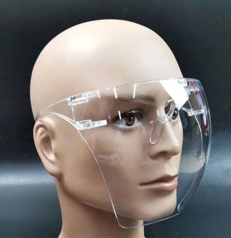 Transparent Protective Face Shield, Fashion PVC Sport Safety Shield ...