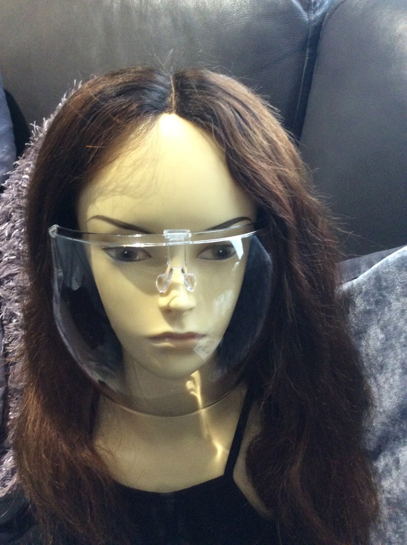 Transparent Protective Face Shield Fashion PVC Sport Safety - Etsy