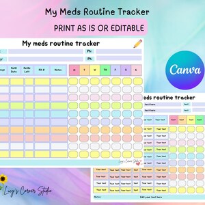 Medication Tracker Information, Meds Refill Tracker, Medication Tracker ...