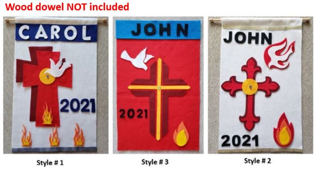 UNASSEMBLED Personalized Confirmation Banner Kit, Confirmation Banner ...