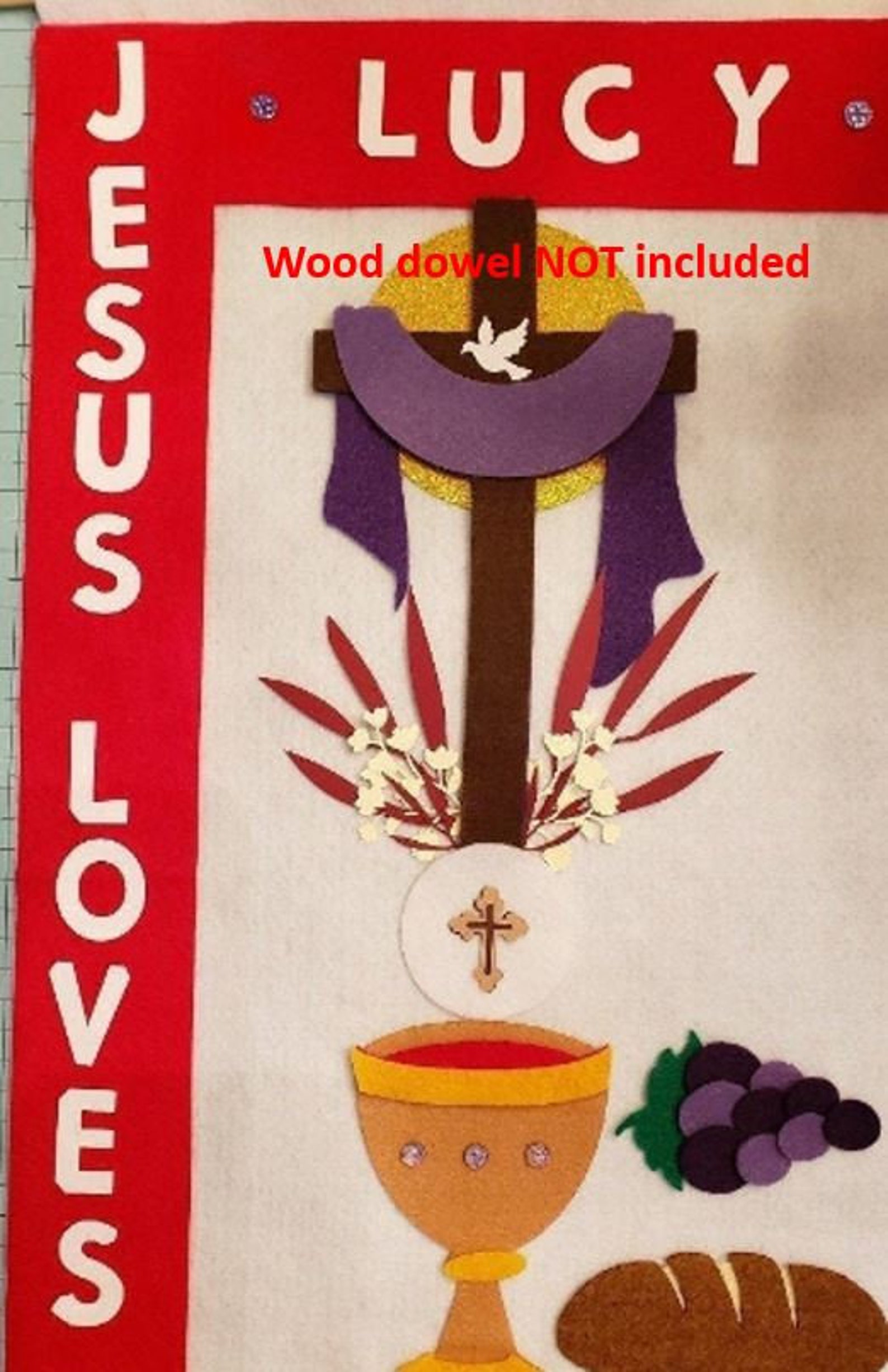 UNASSEMBLED Personalized First Communion Banner Kit First - Etsy