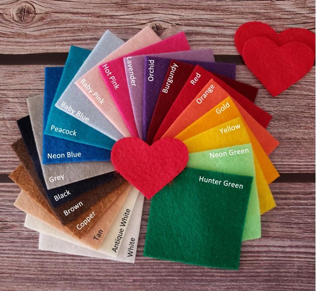 Polyester Felt Fabric Non Woven Material Felt for DIY Projects Arts and ...