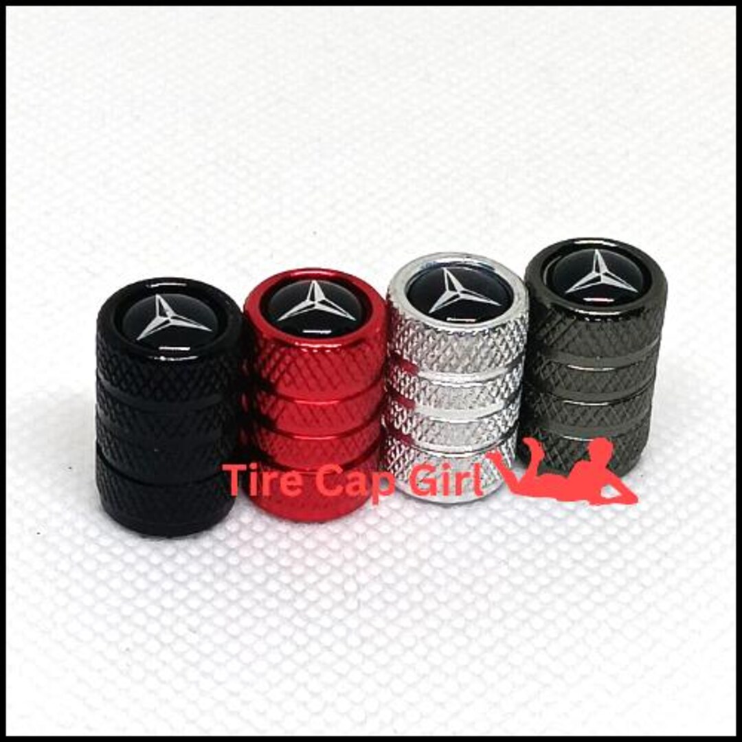 4pc Mercedes-benz Logo Universal Tire Valve Stem Caps Dust Covers - Etsy