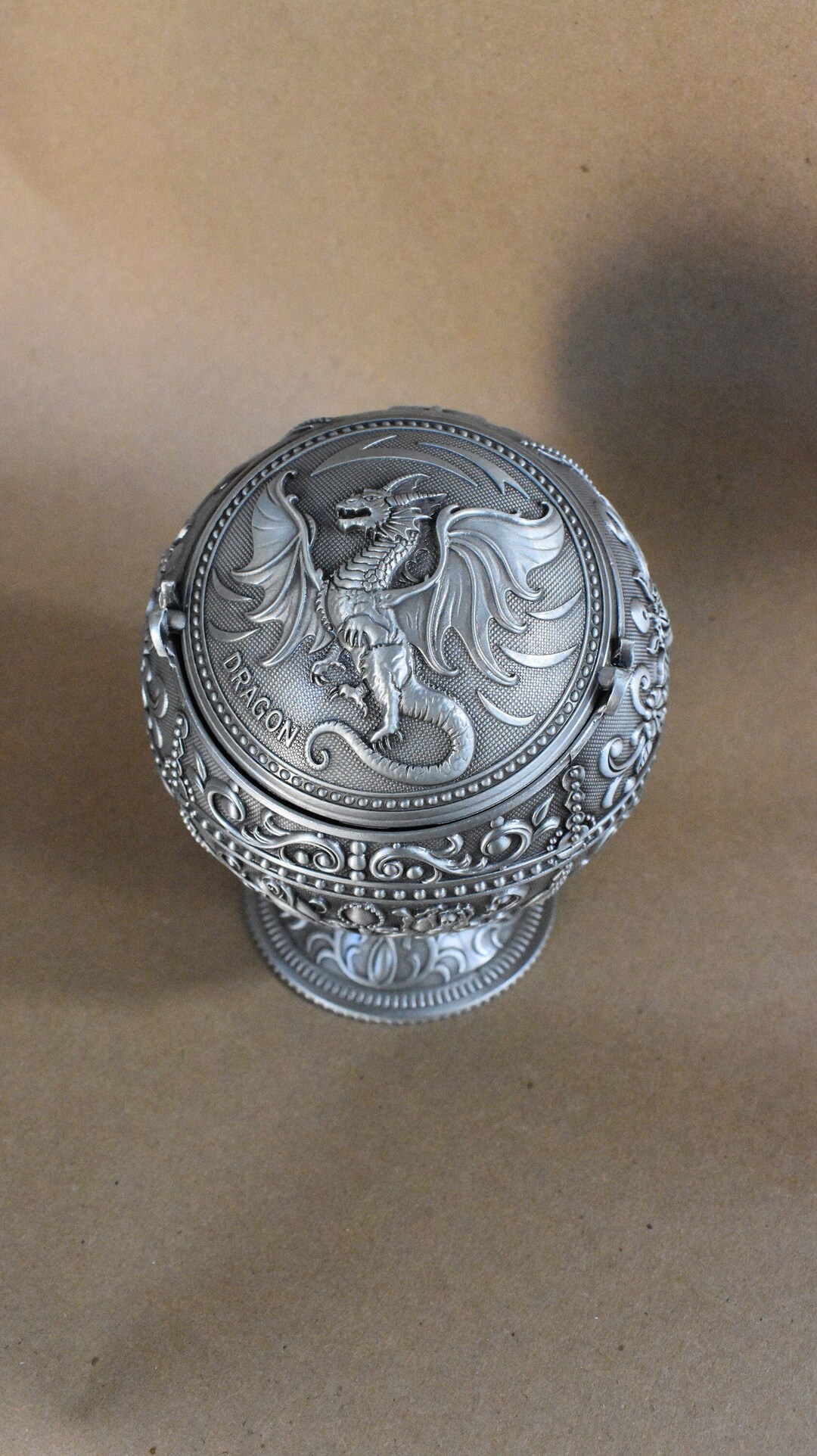 Dragon's Breath Metal Windproof Ashtray With Exquisite Dragon Inspired ...