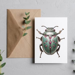 12 Jewelled Beetle Clipart Golden Beetle Printable Watercolor Clipart ...