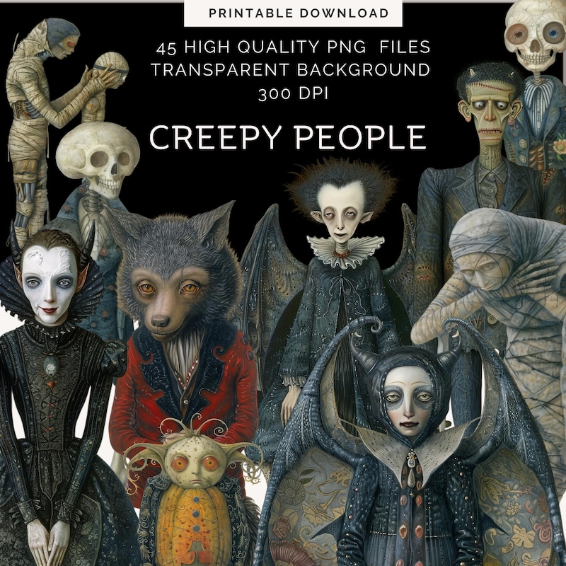 Whimsical Paper Doll Halloween - Etsy