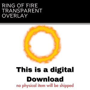 Ring of Fire Overlays | Transparent Background | Fire Texture Overlay ...