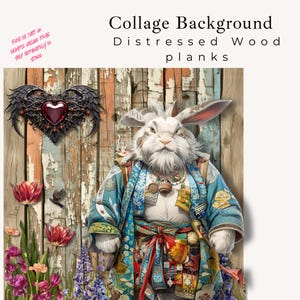 Rustic Wood Digital Background, Digital Scrapbook Paper, Wooden Texture ...