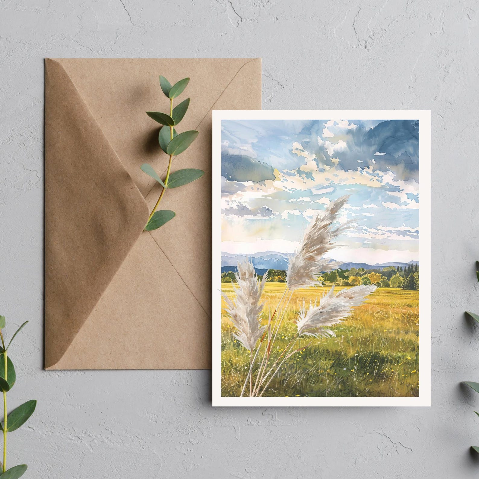Pampas Grass Clipart | Diy Boho Pampas Grasses Flowers Printable ...