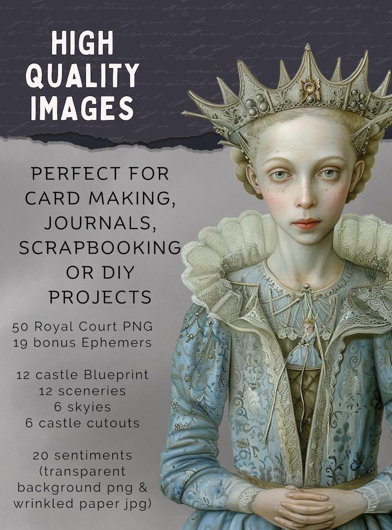 Royal Court Paper Doll Bundle, Medieval Ephemera (digital Download) - Etsy