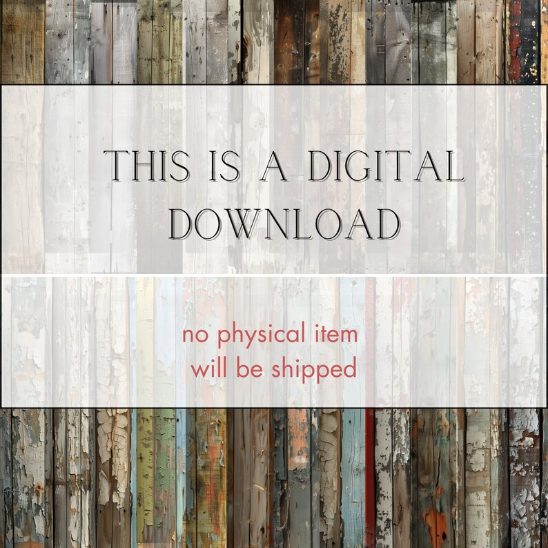 Rustic Wood Digital Background Digital Scrapbook Paper Wooden Texture ...