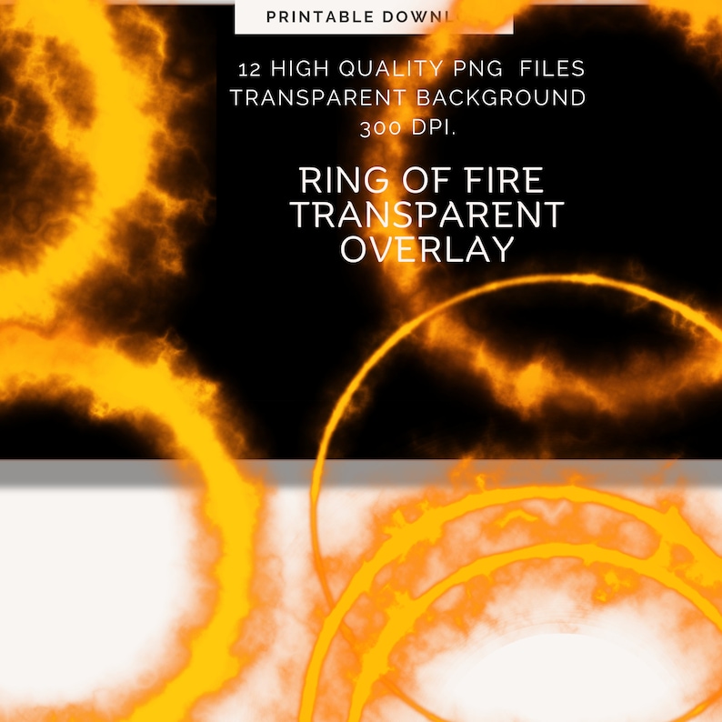 Ring of Fire Overlays Transparent Background Fire Texture Overlay ...