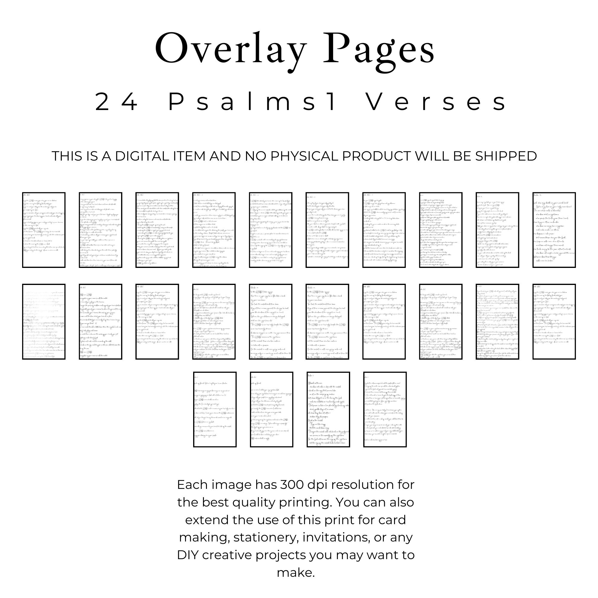 Old Handwriting Psalm1 Verses Antique Text Overlay Photoshop Overlays ...