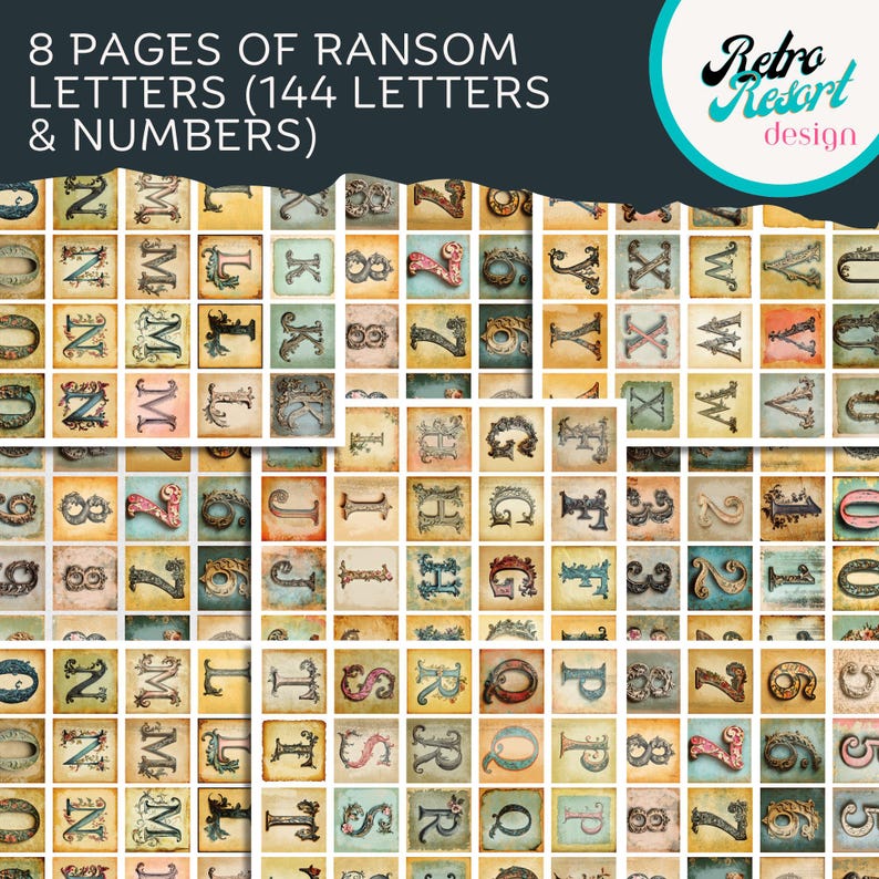 Printable Ransom Note Letters, Random Letters, Alphabet Letters ...