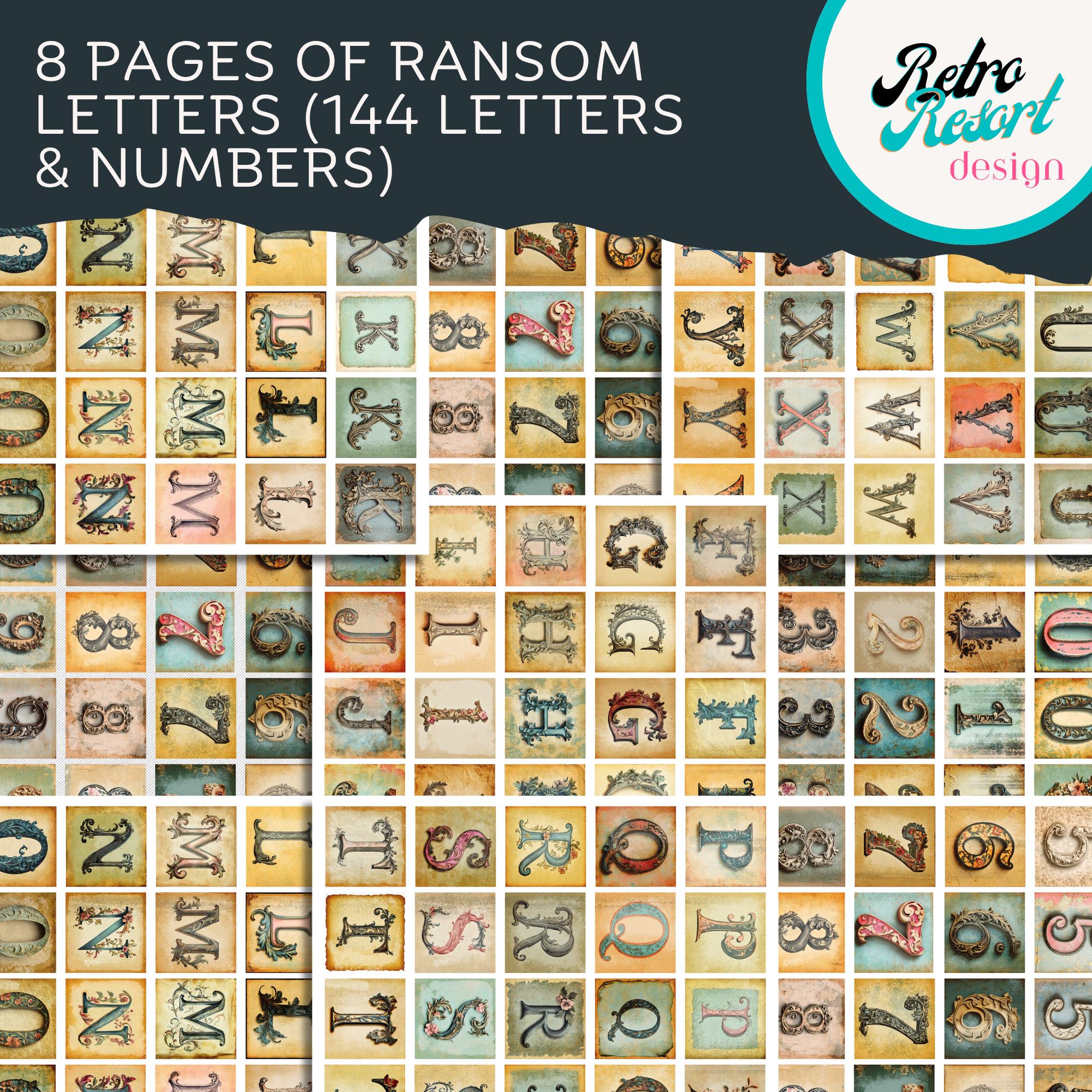 Printable Ransom Note Letters, Random Letters, Alphabet Letters ...