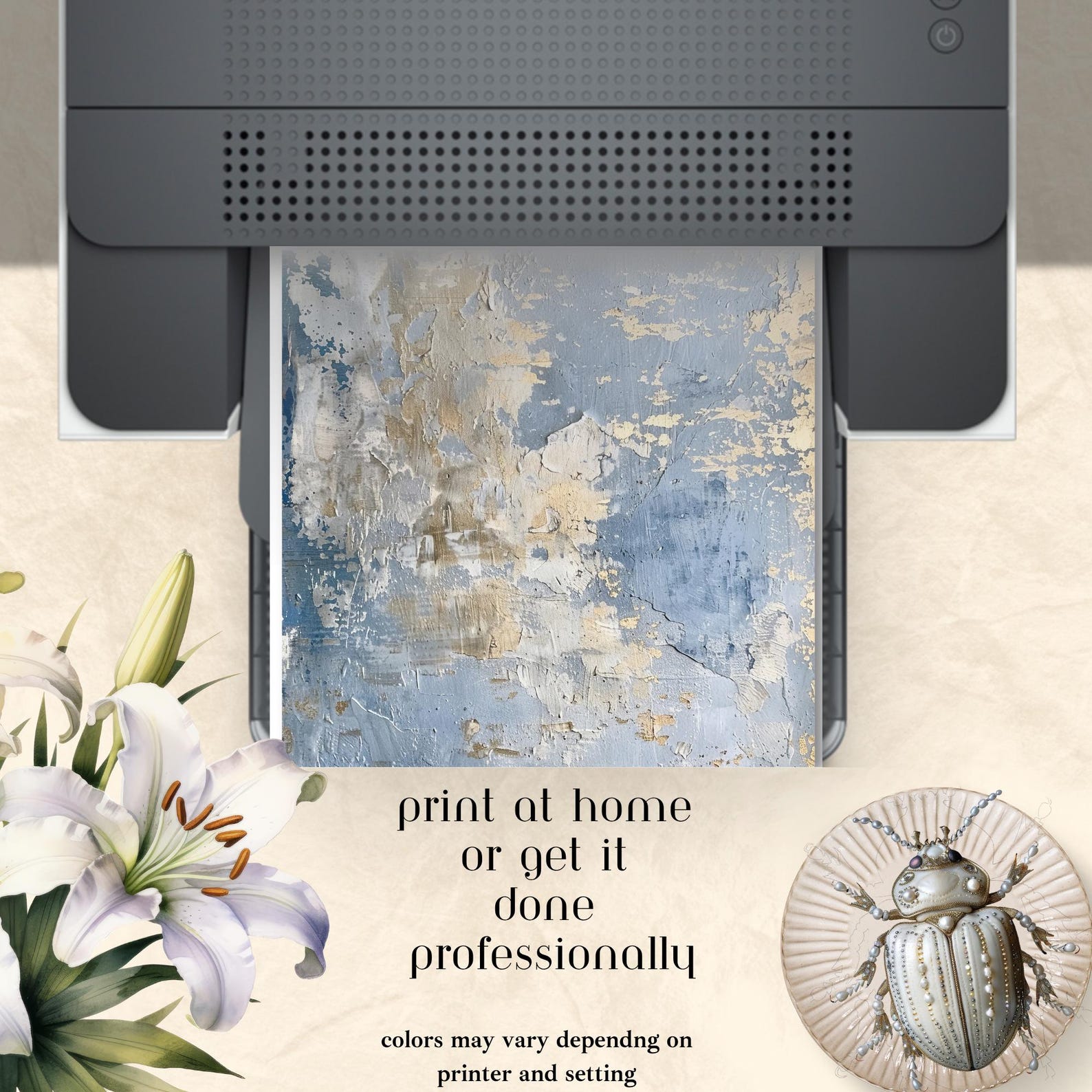 Dusty Blue Grunge Plaster Paper | Distressed Textured | Worn Texture ...
