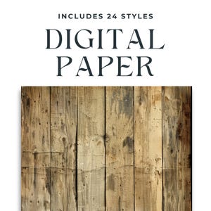 Rustic Wood Digital Background, Digital Scrapbook Paper, Wooden Texture ...