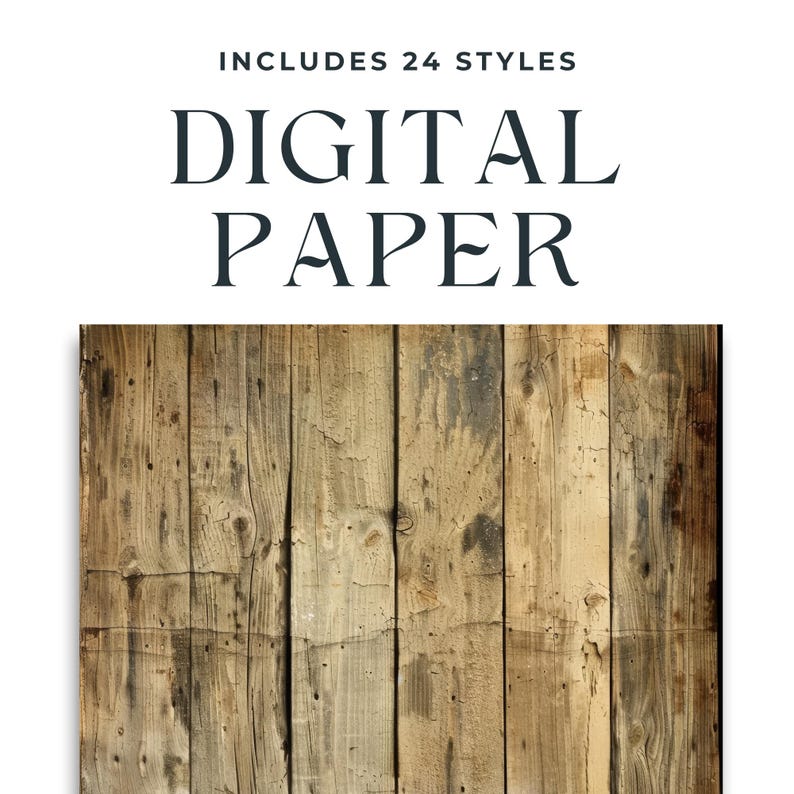 Distressed Barn Wood Digital Paper, Rustic Cottagecore (digital ...